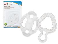 China Tear Strength White 3 Month Baby Silicone Teether for sale