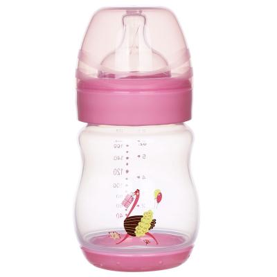 China 6oz 160ml Wide Neck Arc Baby Milk Feeding Bottle for sale