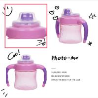 China Pink Blue Green EN71 6 Month 6 Ounce Girls Sippy Cup for sale