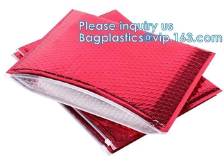 Mailer Slider Air Ziplock Ploy Bubble Mailing Packaging Bag, Beauty Padded Pouch, Shipping Bags, Envelopes
