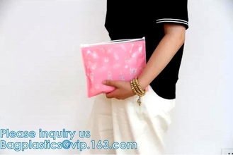 Anti-Shock Slider Air Ziplock Bubble Bag, Colored Bubble Packaging, Makeup Cosmetic Zipper Packaging pouch