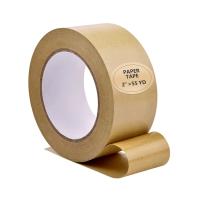 China Kraft Paper Tape Self Adhesive 2 Inch x 55 Yards Biodegradable Brown Packing Tape Strong Adhesive for sale
