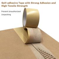 China Kraft Paper Tape Self Adhesive 2 Inch x 55 Yards Biodegradable Brown Packing Tape Strong Adhesive for sale