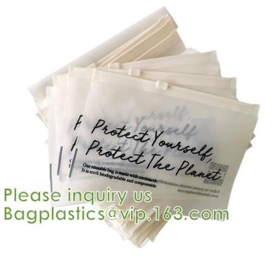 China Biodegradable Compostable Ziplock Bag PLA PBAT 6 Month Degradation Eco Friendly Reusable Slider Bag for sale