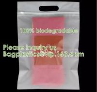 China Biodegradable PLA Corn Starch Zipper Bag 100% Compostable Apparel Packaging Custom Size for sale
