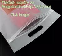 China Biodegradable PLA Corn Starch Zipper Bag 100% Compostable Apparel Packaging Custom Size for sale