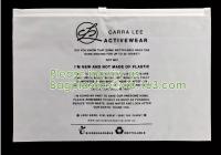 China Biodegradable PLA Corn Starch Zipper Bag 100% Compostable Apparel Packaging Custom Size for sale