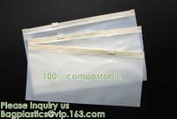 China Biodegradable PLA PBAT Custom Zipper Bags 80 Microns for Garment Storage Packaging for sale