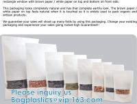 China Open Top Mylar Bags 6 Mil Matte Clear Zipper Lock Heat Seal Pouch with Tear Notch for Food Storage for sale