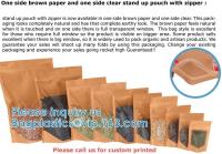 China Open Top Mylar Bags 6 Mil Matte Clear Zipper Lock Heat Seal Pouch with Tear Notch for Food Storage for sale