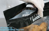 China Resealable Rotisserie Chicken Pouch Bags Anti Fog 8x10 Inch Oven Roasted Hot Meat Packaging with Window for sale