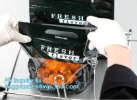 China Biodegradable Stand Up Anti-Fog Hot Roast Chicken Zipper Bag Microwave Safe 2 Layer Laminated Film for sale