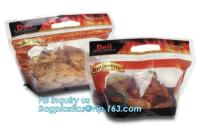 China Biodegradable Stand Up Anti-Fog Hot Roast Chicken Zipper Bag Microwave Safe 2 Layer Laminated Film for sale