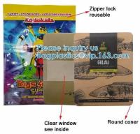 China Self-Sealing Zipper Pouch 7.8 Mil Resealable Odor Proof Bags Heavy Duty Food Storage Stand Up Pouches for sale