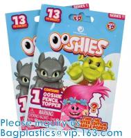 China Custom Compostable Stand Up Pouch with Zipper 50-200microns for Toy Packaging for sale