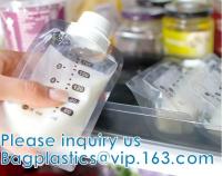 China Reusable Food Grade Silicone Breastmilk Storage Bags 230°C Freezer Safe Leakproof for sale