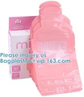 China BPA Free 8 oz Breast Milk Storage Bags with Easy Pour Spout and Double Zipper Seal for sale