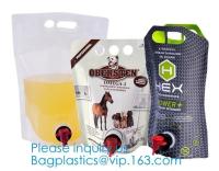China Reusable BPA Free Plastic Drink Pouches 500ml Stand Up Spout Bags for Juice Milk Coffee for sale