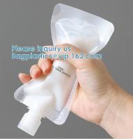 China Leakproof Stand Up Spout Pouch 30ml 50ml 100ml Travel Cosmetic Bottles PET/PA/PE for sale