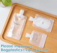 China Leakproof Stand Up Spout Pouch 30ml 50ml 100ml Travel Cosmetic Bottles PET/PA/PE for sale