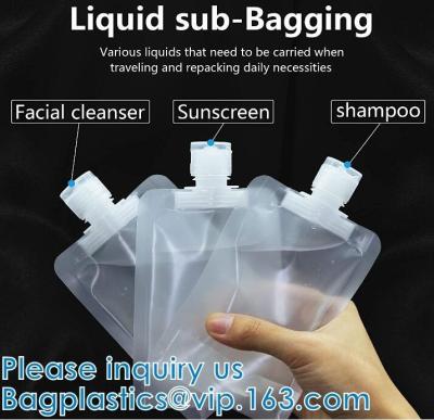 China TSA Approved Clear Squeeze Pouch 30ml 50ml 100ml Refillable Leak Proof Travel Toiletry Bags for sale