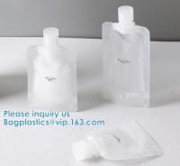 China TSA Approved Clear Squeeze Pouch 30ml 50ml 100ml Refillable Leak Proof Travel Toiletry Bags for sale