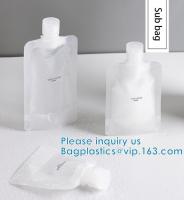 China TSA Approved Clear Squeeze Pouch 30ml 50ml 100ml Refillable Leak Proof Travel Toiletry Bags for sale