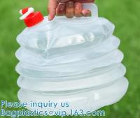 China Collapsible Water Storage Jug 8L BPA Free Foldable Canteen for Camping Hiking Emergency for sale