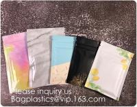 China Custom Child Resistant Mylar Bags with Zipper 100g Stand Up Kraft Coffee Tea Sachet for sale
