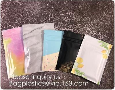 China Custom Child Resistant Mylar Bags with Zipper 100g Stand Up Kraft Coffee Tea Sachet for sale
