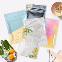 China Custom Child Resistant Mylar Bags with Zipper 100g Stand Up Kraft Coffee Tea Sachet for sale