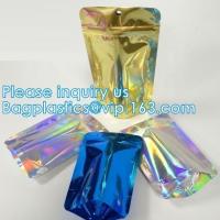 China Resealable Foil Mylar Bags 7.5x10cm 100 Pack Smell Proof Aluminum Zipper Pouch for sale