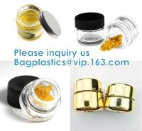China 5ml 7ml 10ml Clear Glass Jar with Child Resistant Cap for Concentrate Storage for sale
