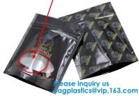 China Smell Proof Holographic Mylar Bags 3x4 Inch Resealable Aluminum Foil Ziplock Pouch for Food Storage for sale