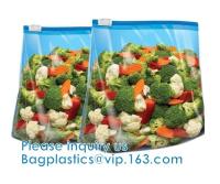 China Reusable Slider Zipper Bags 15 Pack BPA Free LDPE Food Storage Freezer Bags for sale