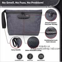 China Odor Proof Bag Pouch Storage Case, Combination Lock, Carbon Lined Stash Bag, Scent Proof Bags for sale