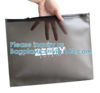 China Custom Frosted Biodegradable Slider Zipper Bag for Apparel Packaging 100 Micron for sale