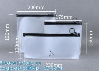 China Biodegradable Custom Frosted Slider Zipper Pouch 50pcs MOQ for Bikini Swimwear Clothing Eco Packaging for sale