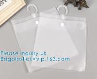 China Custom Logo Biodegradable TPU Zipper Pouch for Swimwear Underwear Packaging 0.3mm Thickness for sale
