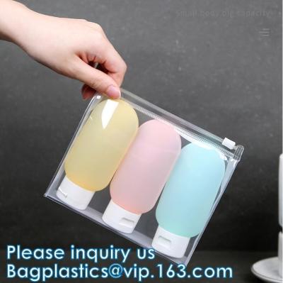 China Wholesale Custom Logo Transparent PVC Zipper Pouch Bag 19x15.5 cm Waterproof Makeup Cosmetic Storage for sale