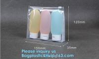 China Wholesale Custom Logo Transparent PVC Zipper Pouch Bag 19x15.5 cm Waterproof Makeup Cosmetic Storage for sale