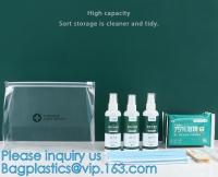 China Custom PVC Cosmetic Bag Transparent Makeup Pouch Waterproof Clear Vinyl Gift Bag 11.5x16.5cm for sale