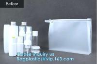 China Biodegradable PVC Transparent Cosmetic Bag Large 25x17x4cm Travel Makeup Storage for sale