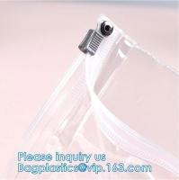 China Biodegradable Frosted EVA Zipper Pouch Custom Size 20-200microns for Garment Packaging for sale