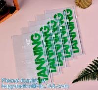 China Biodegradable Frosted EVA Zipper Pouch Custom Size 20-200microns for Garment Packaging for sale