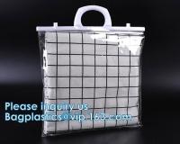 China Custom PVC Garment Hanger Bags with Button Closure 20x30cm for Retail Packaging for sale