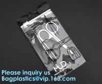 China Custom PVC Garment Hanger Bags with Button Closure 20x30cm for Retail Packaging for sale