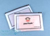 China Custom Matte Frosted PE Zipper Lock Bag with Slider 0.14mm Thickness Moisture Proof for sale