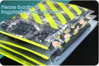 China Custom PVC Zipper Top Apparel Bags 12 Colors Logo Print Moistureproof Packaging for sale