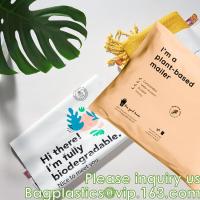 China Custom Logo Biodegradable Padded Poly Bubble Mailer 4x8 Inches Eco Friendly Shipping Envelope for sale